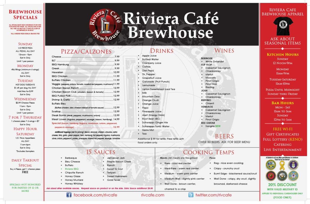 riviera-cafe-brewhouse-beer-menut-summer-2019-bridgewater-massachusetts ...